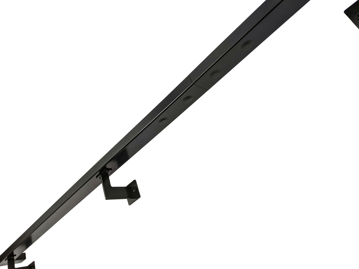 Urban Contemporary Aluminum Complete Handrail Grab Bar Set, Brackets I